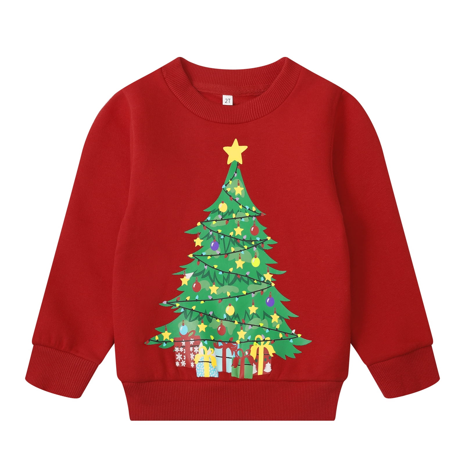 Popshion Toddler Boys Holiday Hoodie Christmas Reindeer Fleece Pullover ...