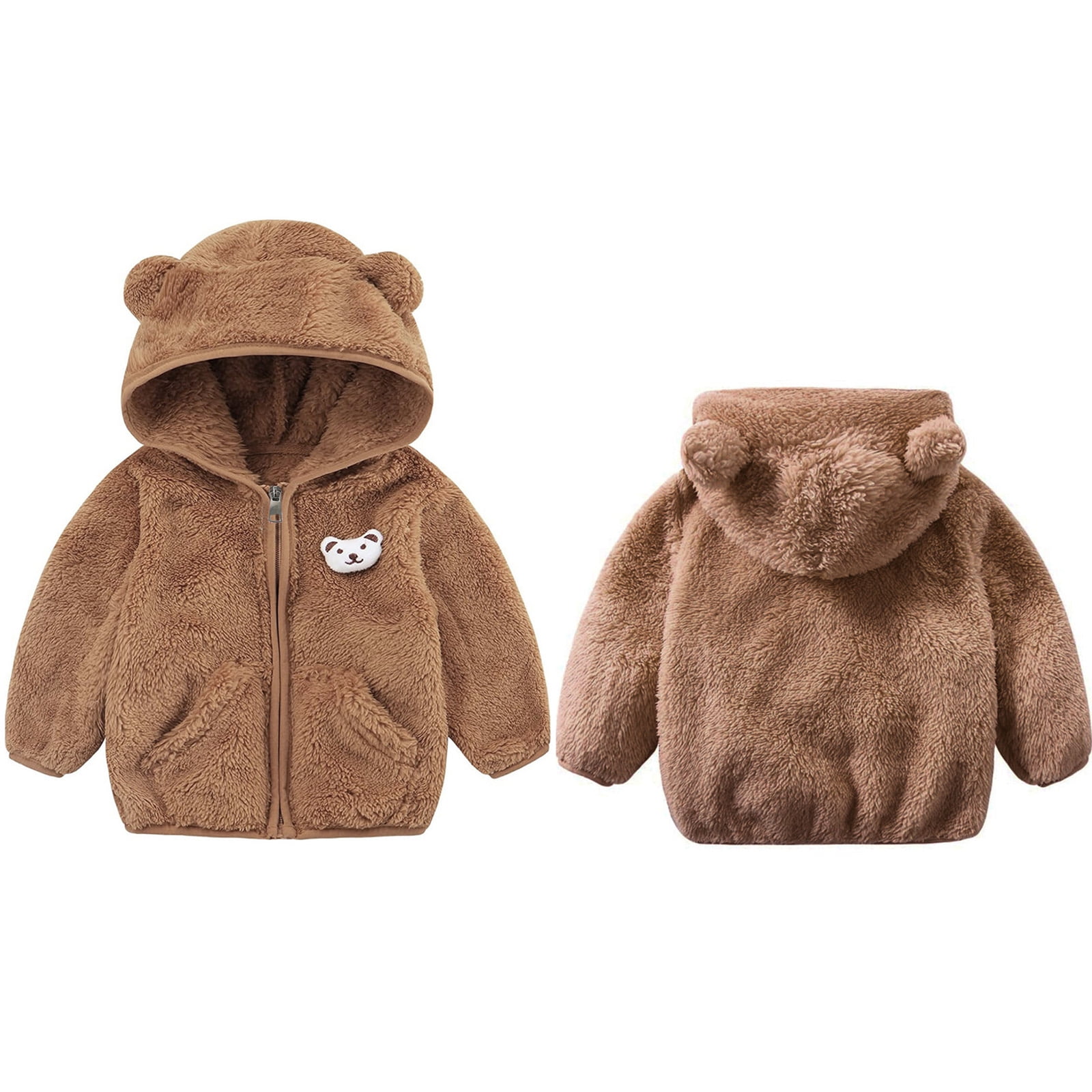 Baby Boys Winter Coat Baby Hoodie with Bear Ear for Baby Girls Fall Outfits for Girls Baby ...