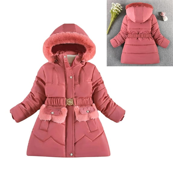 Baby Boys Winter Coat,Little Boys Girls Puffer Coat Mid-length Hooded Jacket Thicken Windproof ...