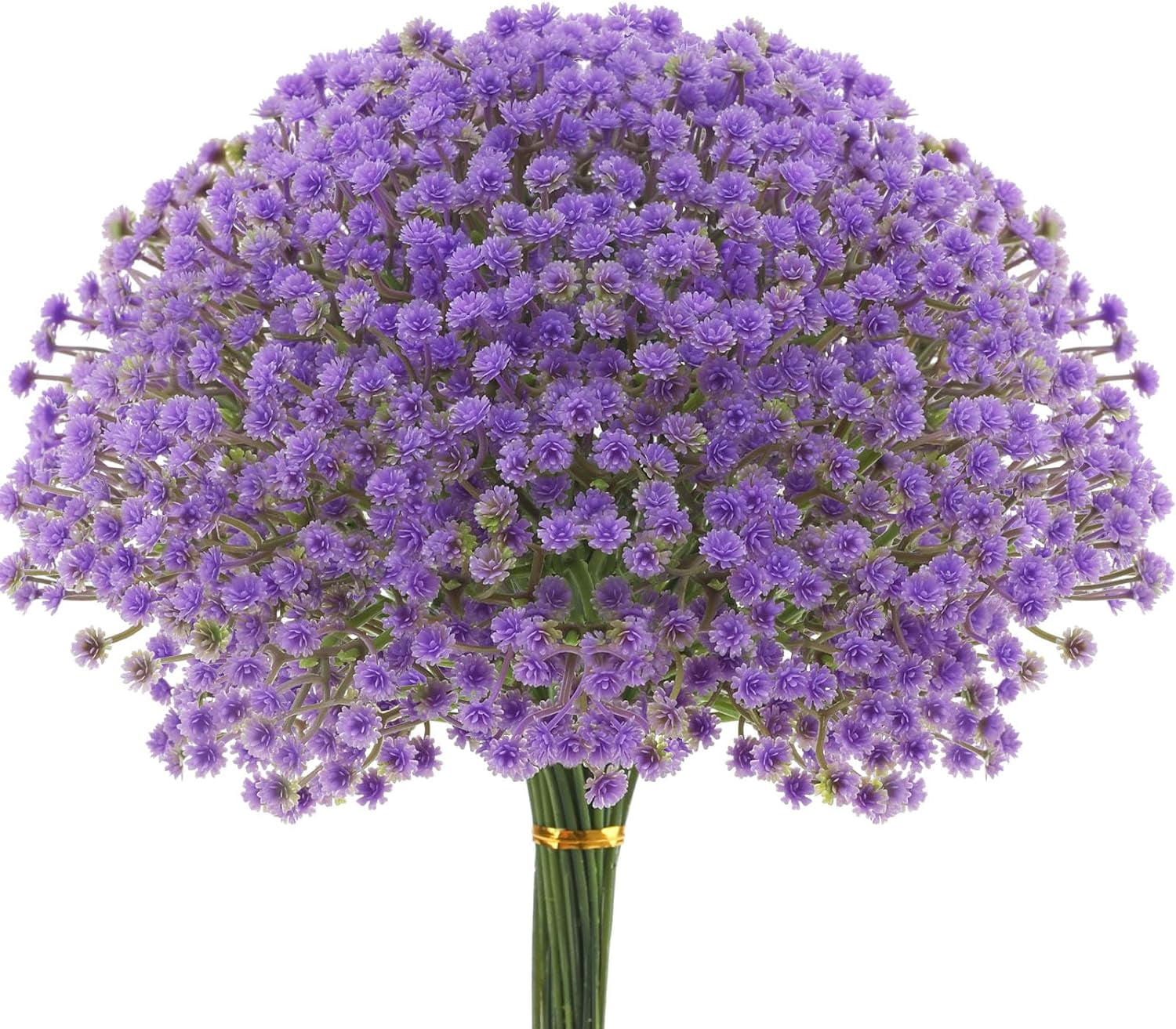 Baby Breath Flowers Purple Gypsophila Bouquets, Real Touch Purple Fake ...