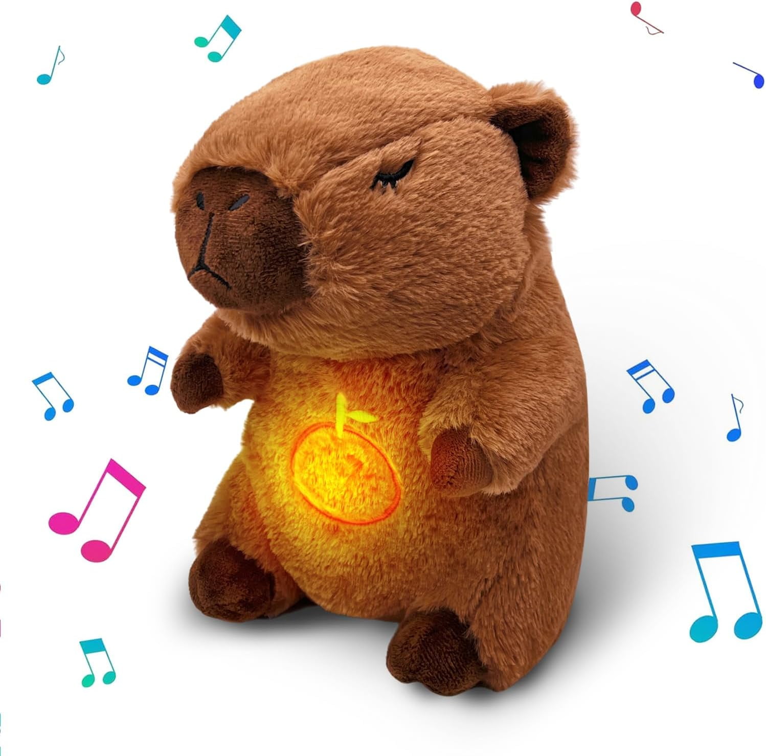Baby Breathing Soothing Capybara Elephant Plush Doll Toy Sleeping ...
