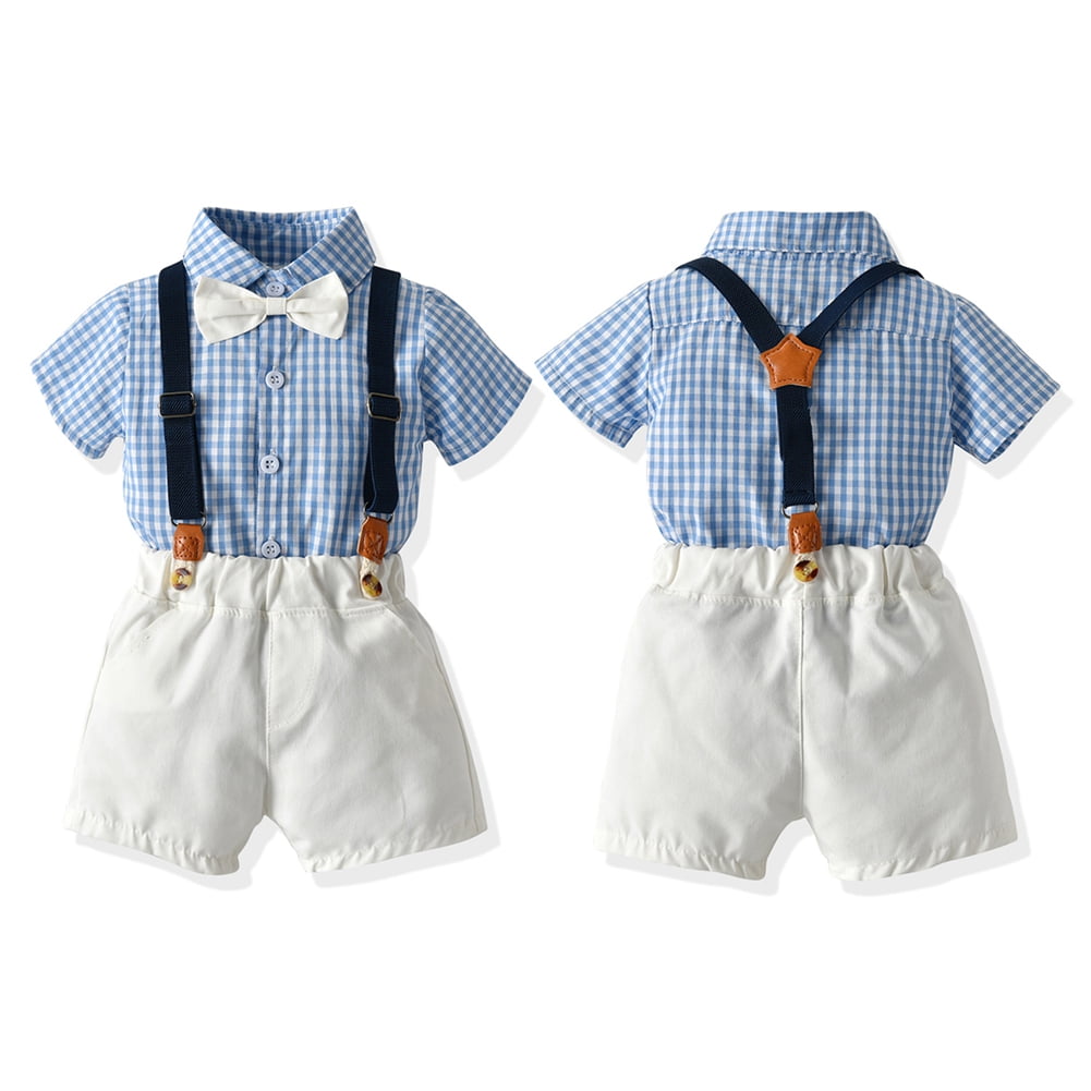 Baby Brother and Sister Matching Outfits,Plaid Floral Sleeveless Bowtie ...
