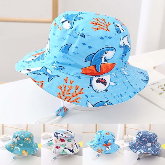 Baby Bucket Hat Adjustable Lightweight Casual Hats with Wide Brim ...