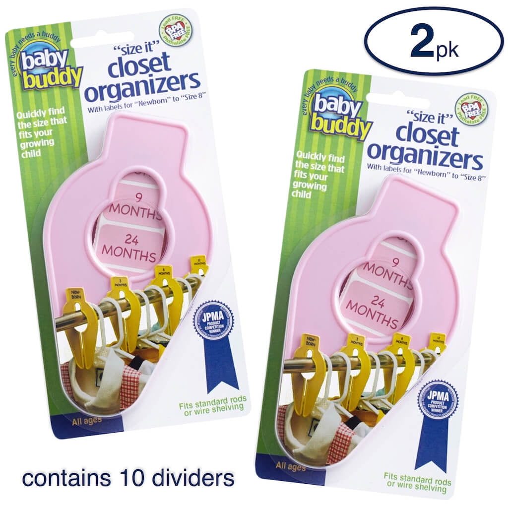 Baby Buddy Closet Organizers, Newborn Essentials to Divide Baby Clothes ...