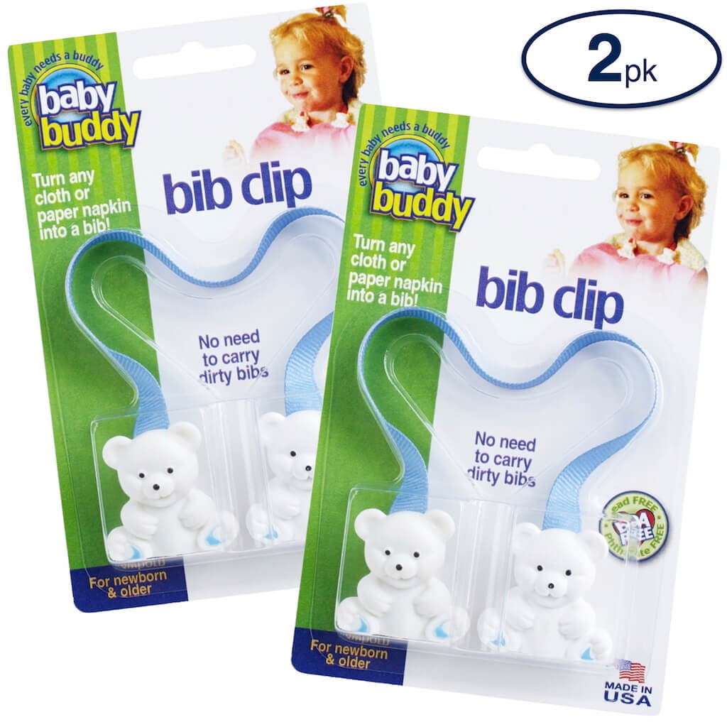 Baby Buddy Unisex Toddler Bib Clip - Turns Towels or Napkins into ...