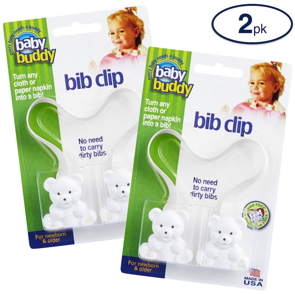 Baby Buddy Unisex Toddler Bib Clip - Turns Towels or Napkins into ...