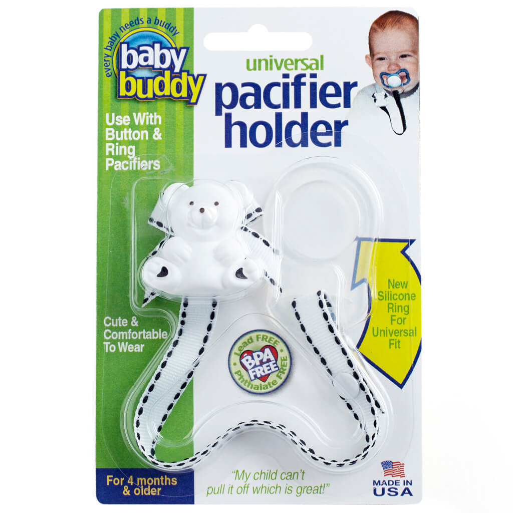 Panda Bears with Grey Stripes 3D Pacifier Clip - Walmart.com