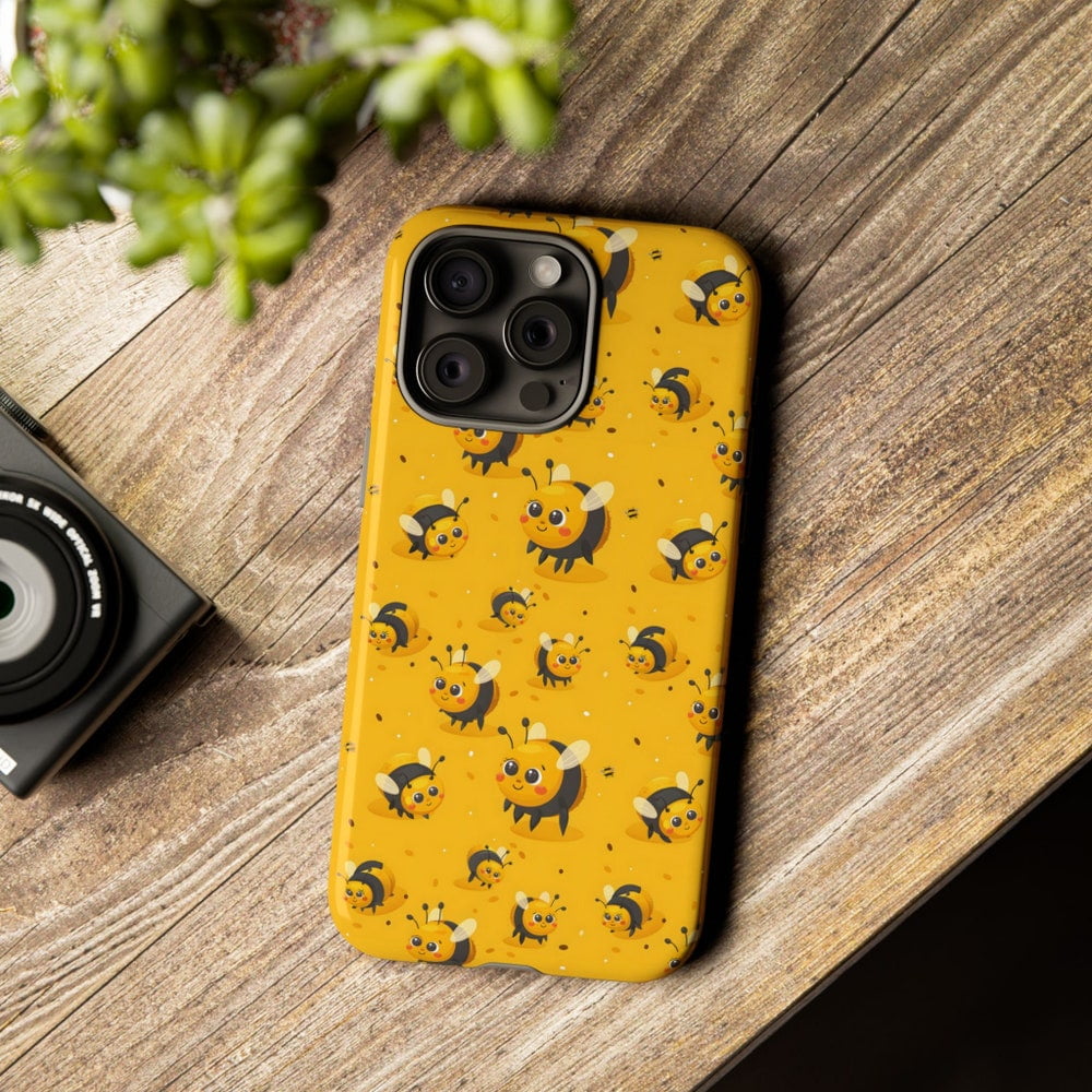 Baby Bumble Bee Cute Yellow Phone Case for iPhone 11-17 Pro Max ...