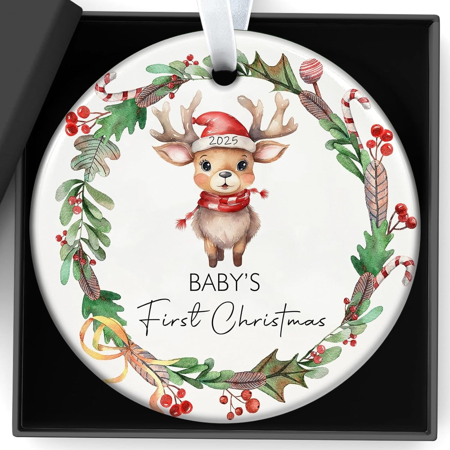 Baby Bump’s First Christmas 2025 Ornament – Cute Pregnancy Reveal ...