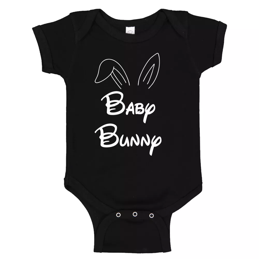 Baby Bunny Happy Easter Gift Cute Holiday Baby Bodysuit Unisex Gift ...