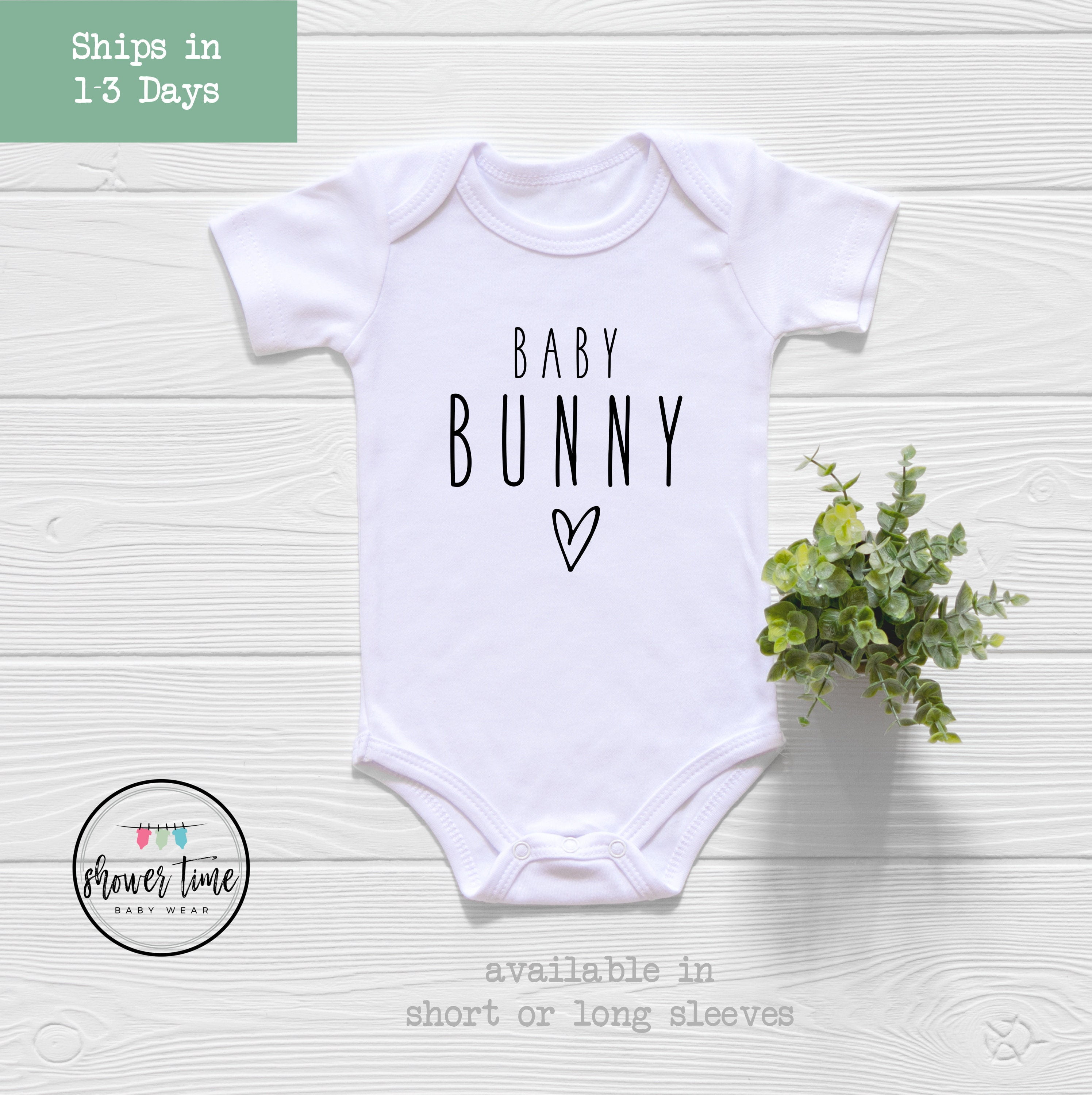 Baby Bunny Onesie - Cute Easter Baby Onesie - Baby Bunny Bodysuit ...