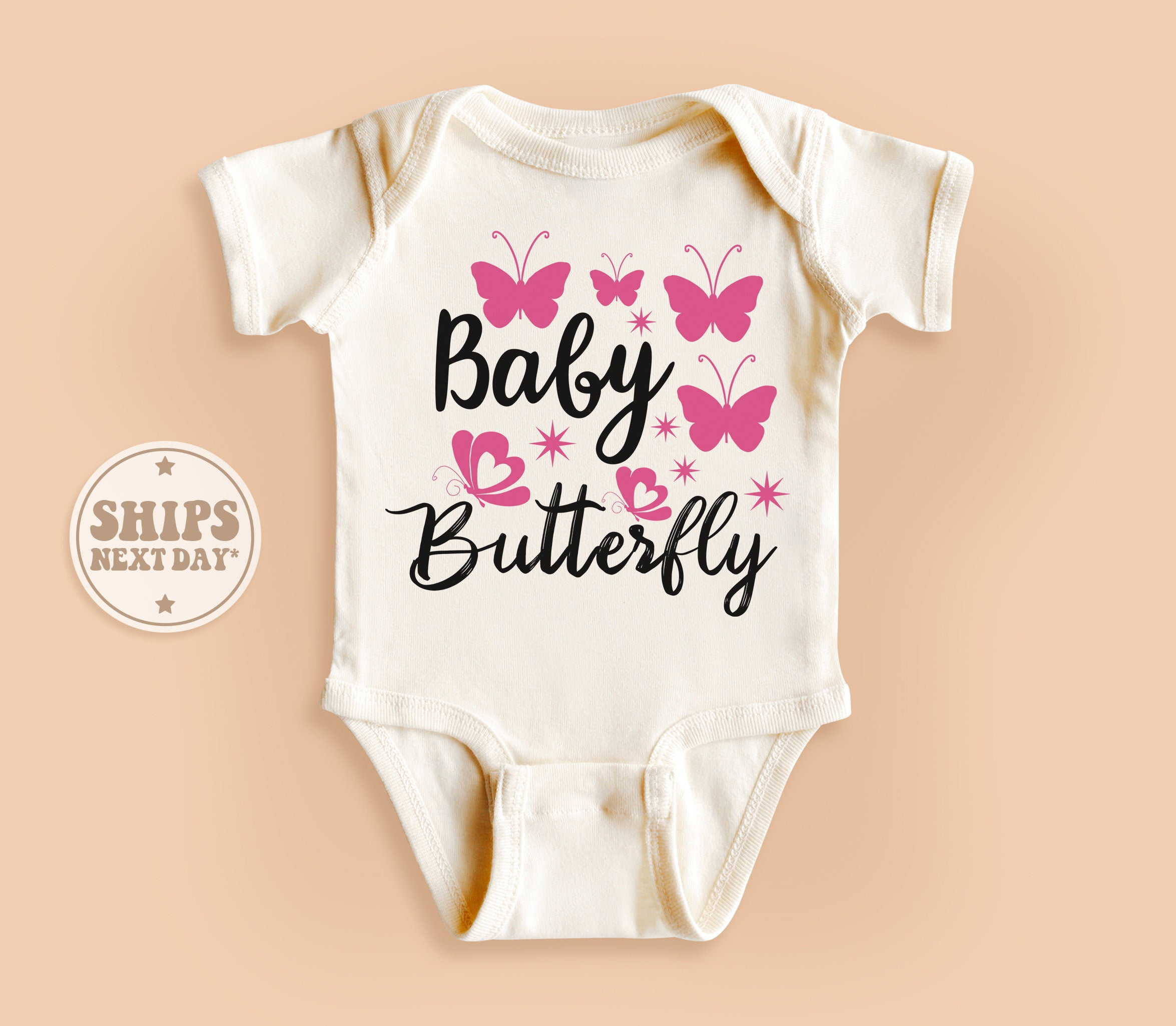 Baby Butterfly Onesie, Retro Butterflies Onesie, Butterfly Baby ...
