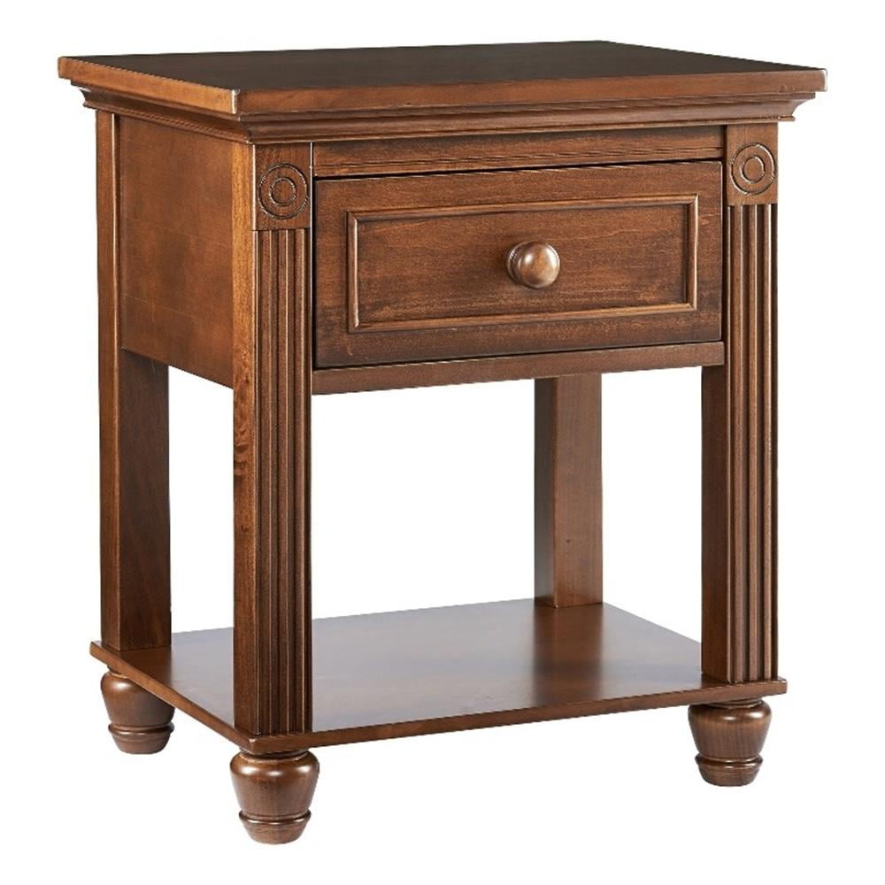 Baby Cache Montana Traditional Wood Nightstand in Brown Sugar - Walmart.com