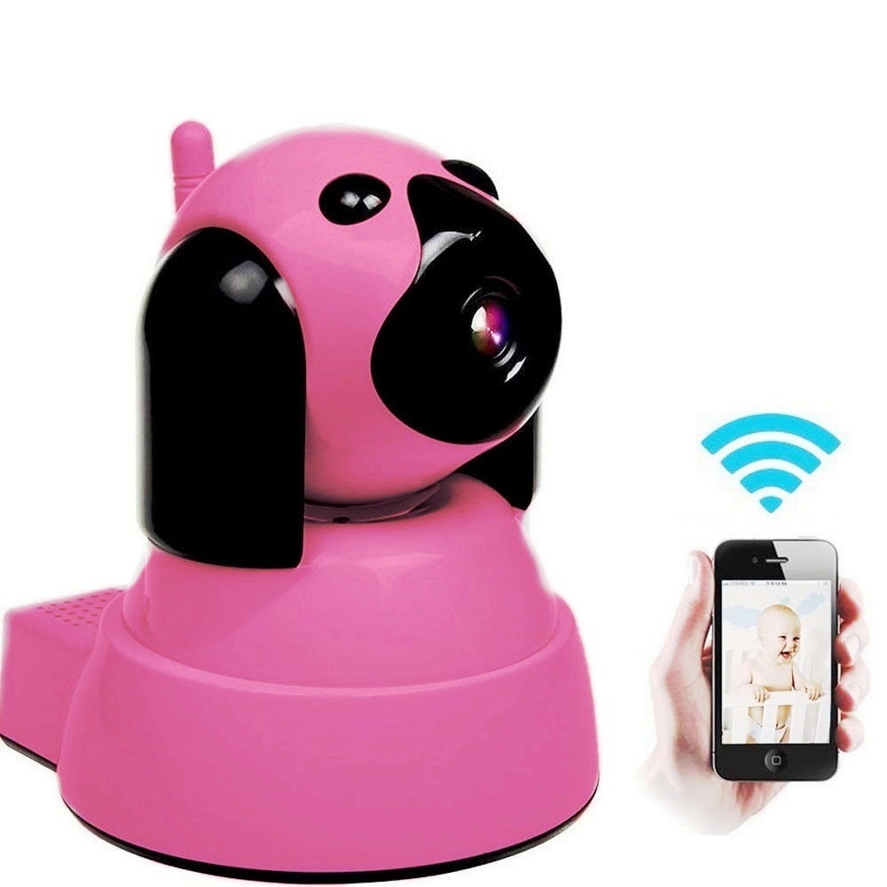 Baby Cam Pet Monitor Dog IP Cam Wireless Security Camera (Pink ...