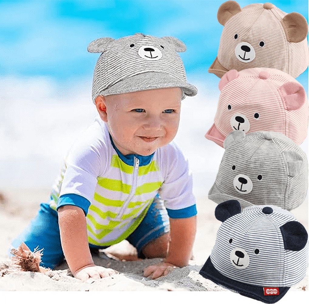 Baby Caps Girl Boys Cap Summer Baseball Hat Infant Sun Hat With Ear ...