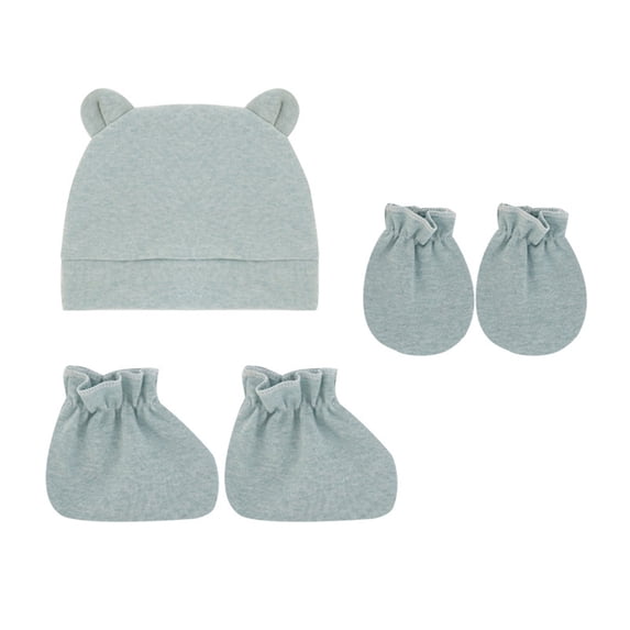 Baby Caps Hats Set For Boys Months Soft Hat Mittens And Baseball Caps ...