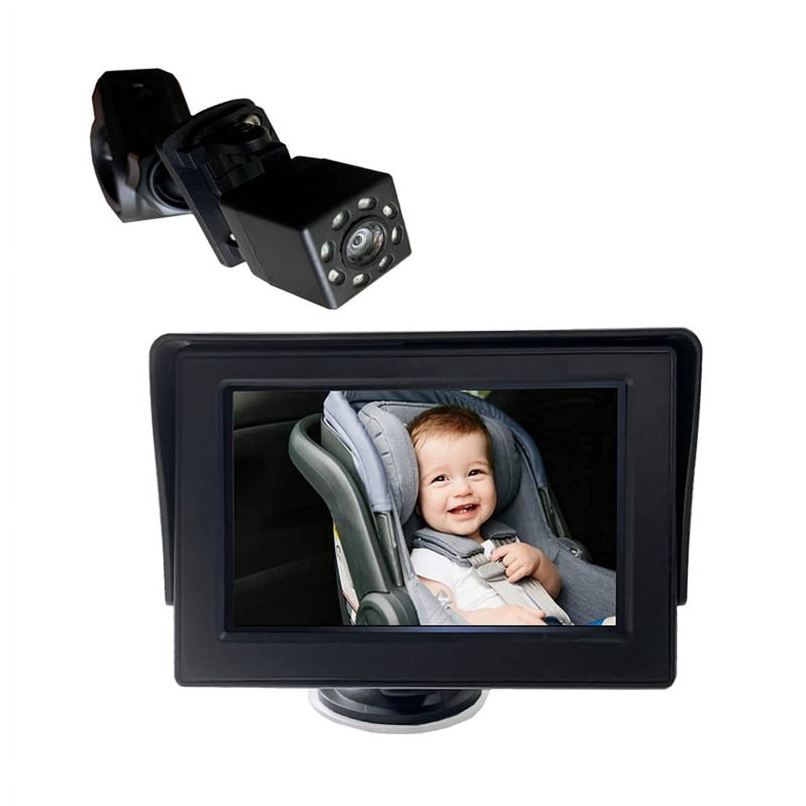 Baby Car Camera, Baby Car Rearview Mirror, 4.3 Inch Baby Car Monitor ...