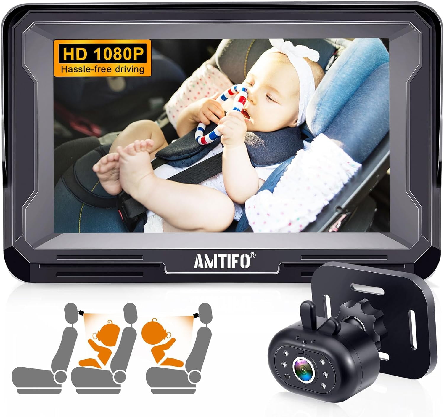 Baby Car Camera Easy Install: Clear Night Vision 2Mins Plug-Play ...
