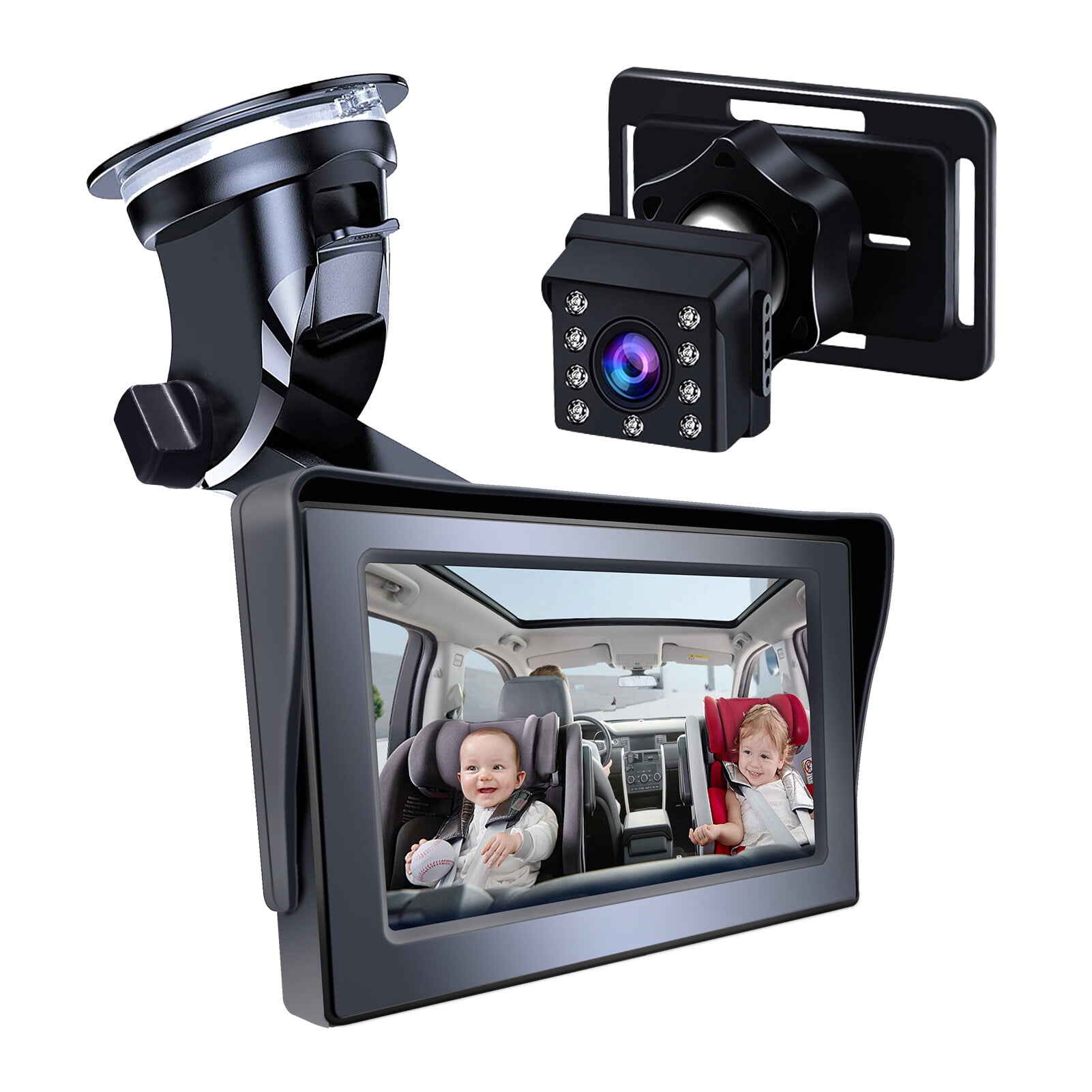 Baby Car Mirror 1080P 4.3 Inch Baby Car Camera Night Vision Safety Car ...