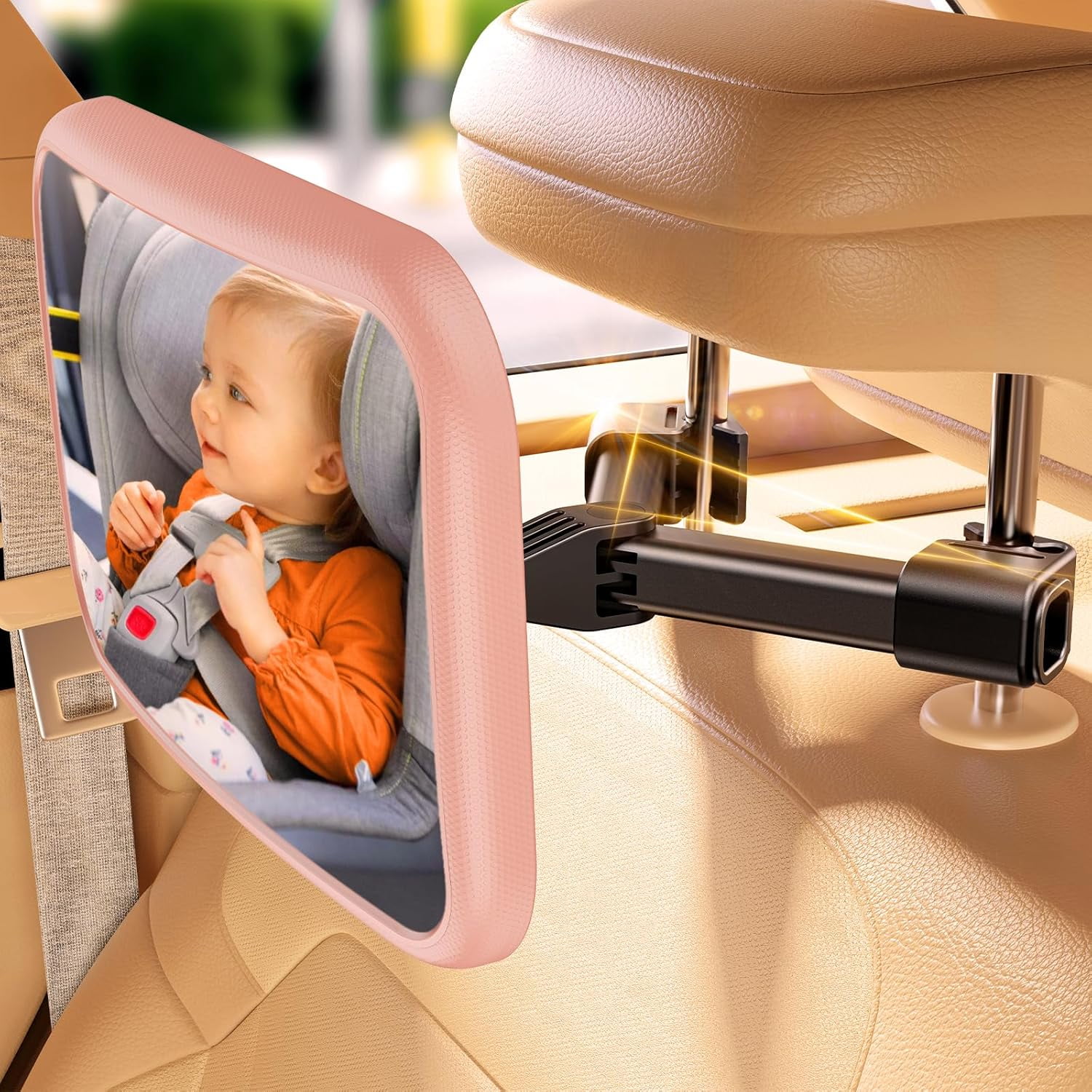 Baby Car Mirror for Baby Hook Clip Design Never Shake Baby Mirror for ...