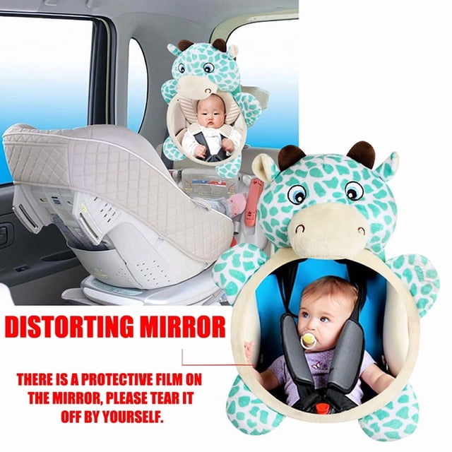 Baby Car Seat Mirror Back Mirror, Shatterproof Rear Facing Plush ...