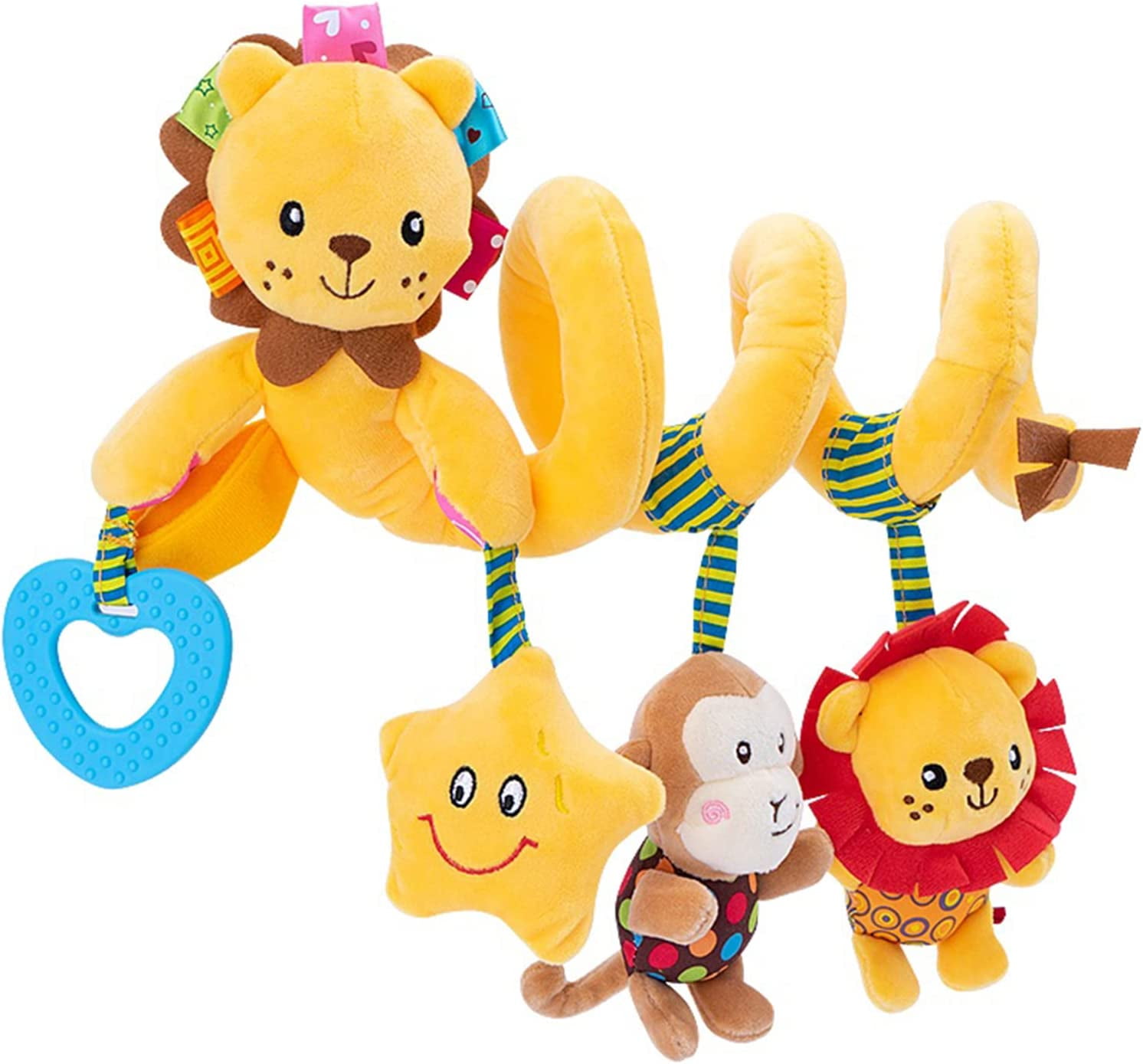 Baby Car Seat Stroller Toys, Plush Activity Hanging Spiral Activity ...