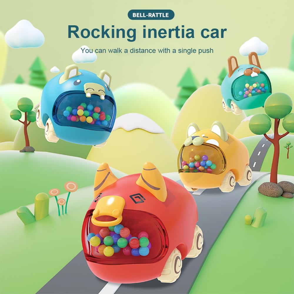 Baby Car Toys, Toddler Rattle & Roll Toy Vehicles for Infant,Roll Car ...