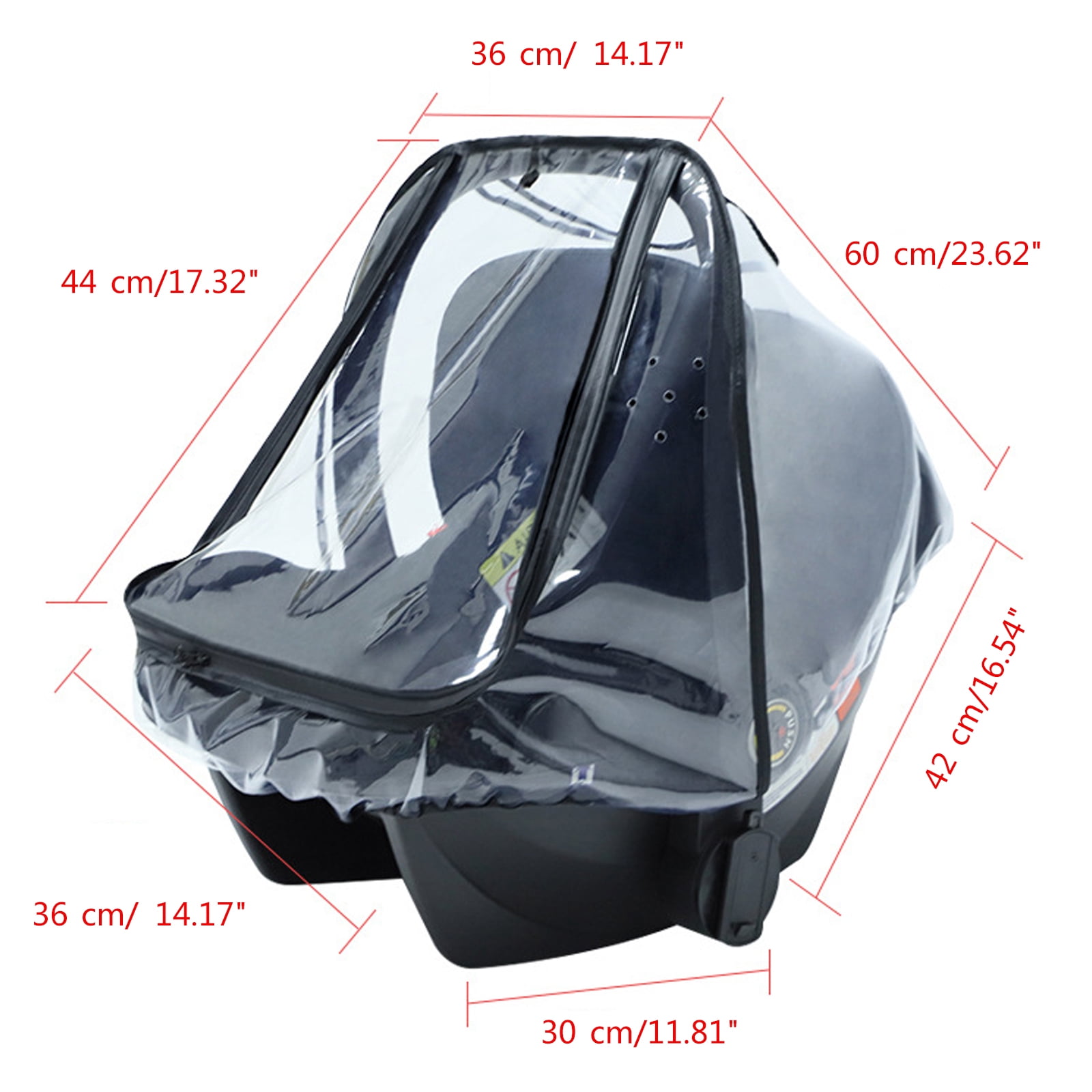 Baby Car for Seat Rain Cover Food Grade EVA Stroller Weather Shield ...