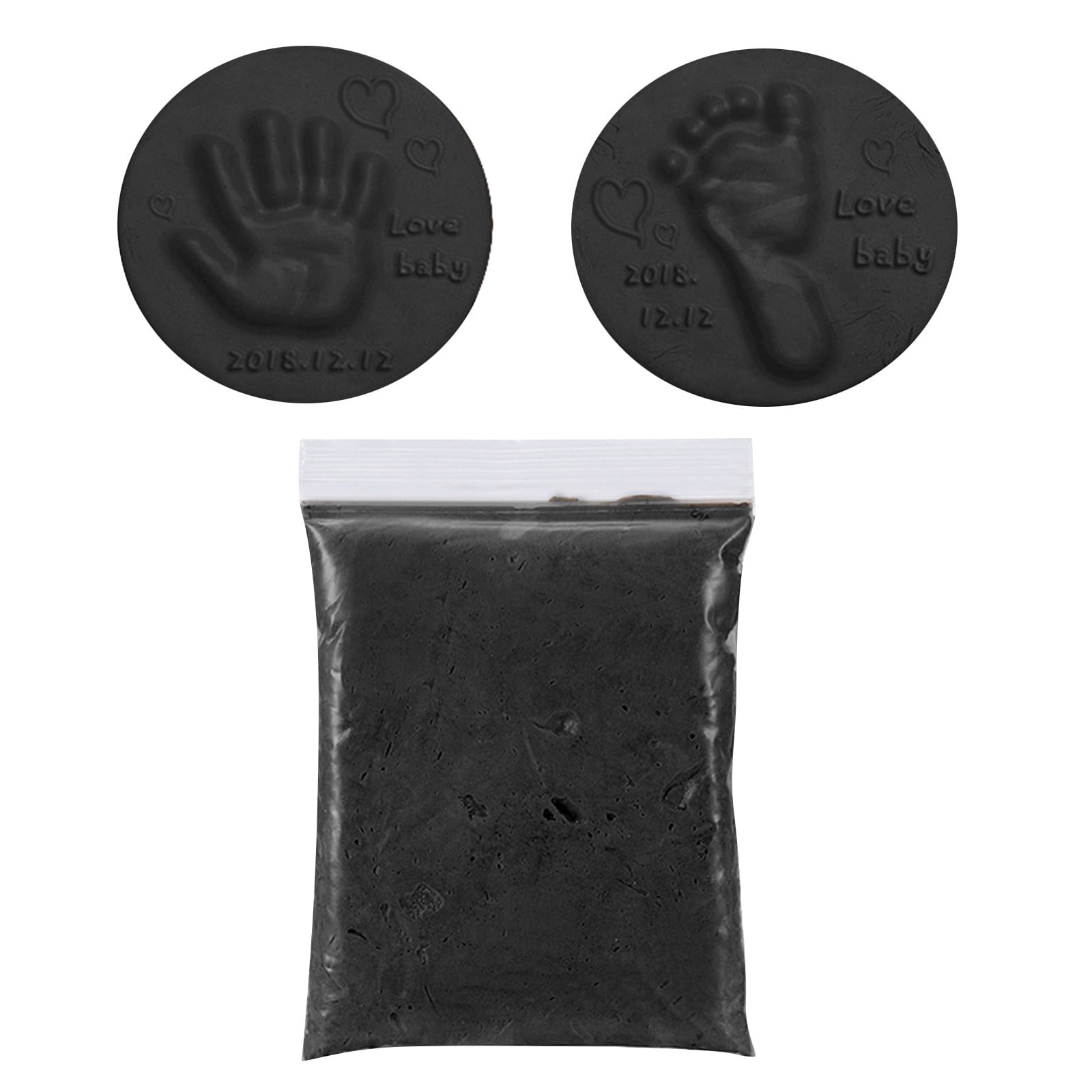Baby Care Air Drying Soft Clay Baby Handprint Footprint Imprint Kit ...