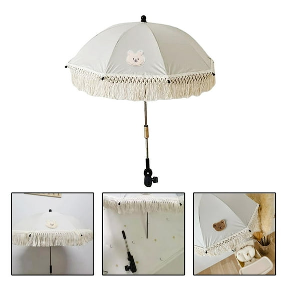 Baby Carriage Parasol, Universal Umbrella with Clamp, Adjustable ...
