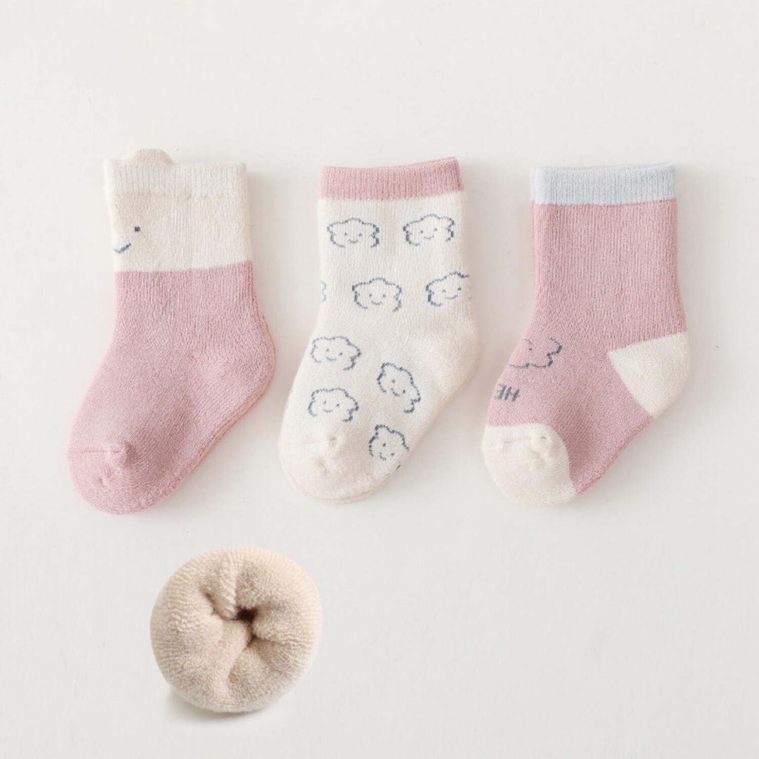 Baby Cartoon Print Pattern Thickened Soft Cotton Socks - Walmart.com