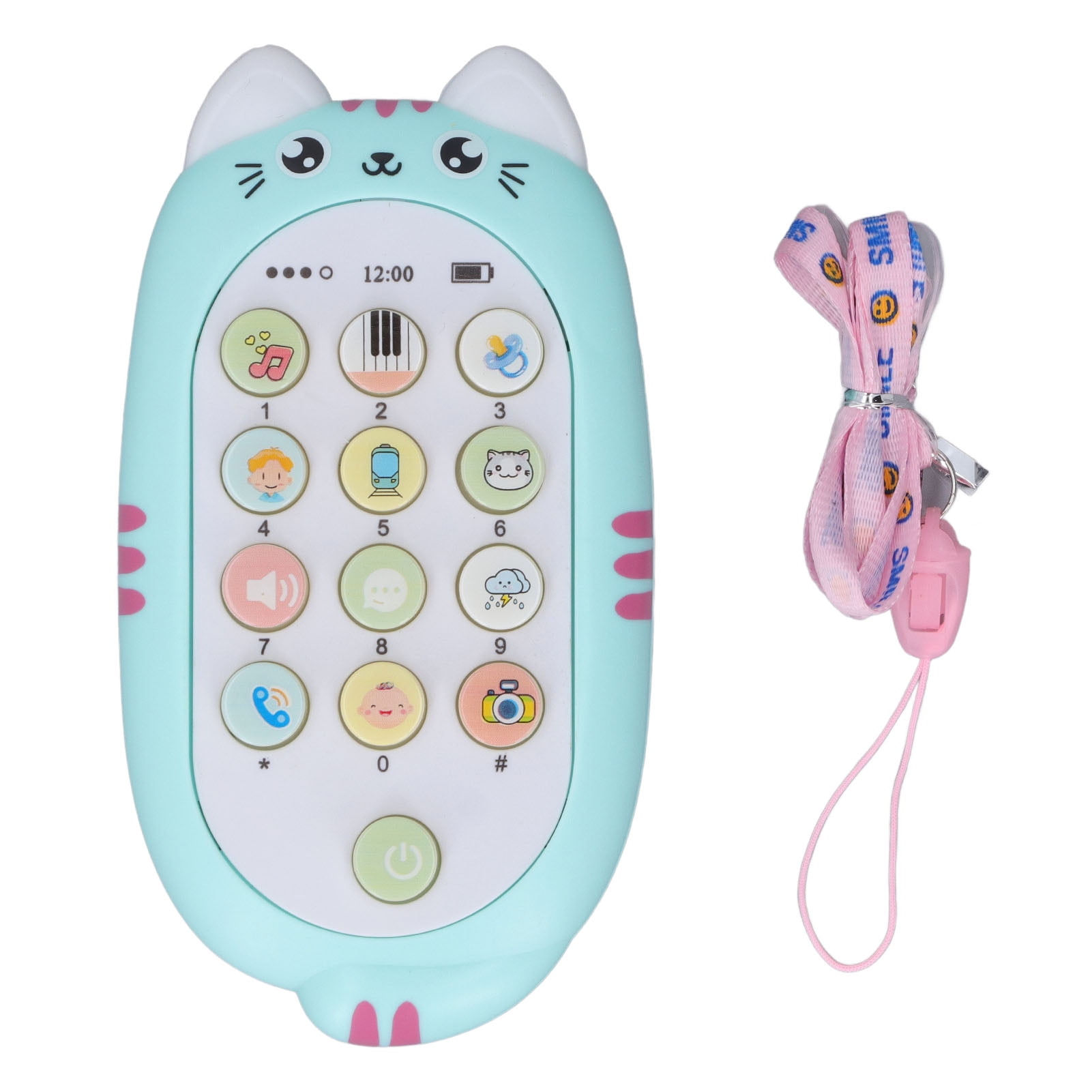 Baby Cell Phone Toy Teething Phone with Multi Music Effect Songs Lights ...