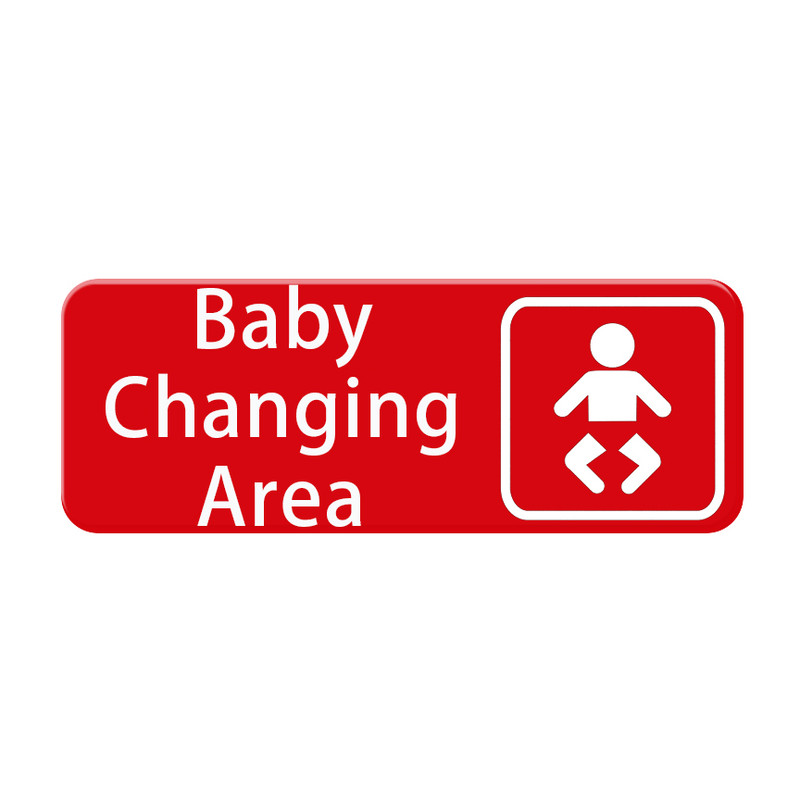 Baby Changing Area Restroom Sign for Business - Bathroom Sign with ...