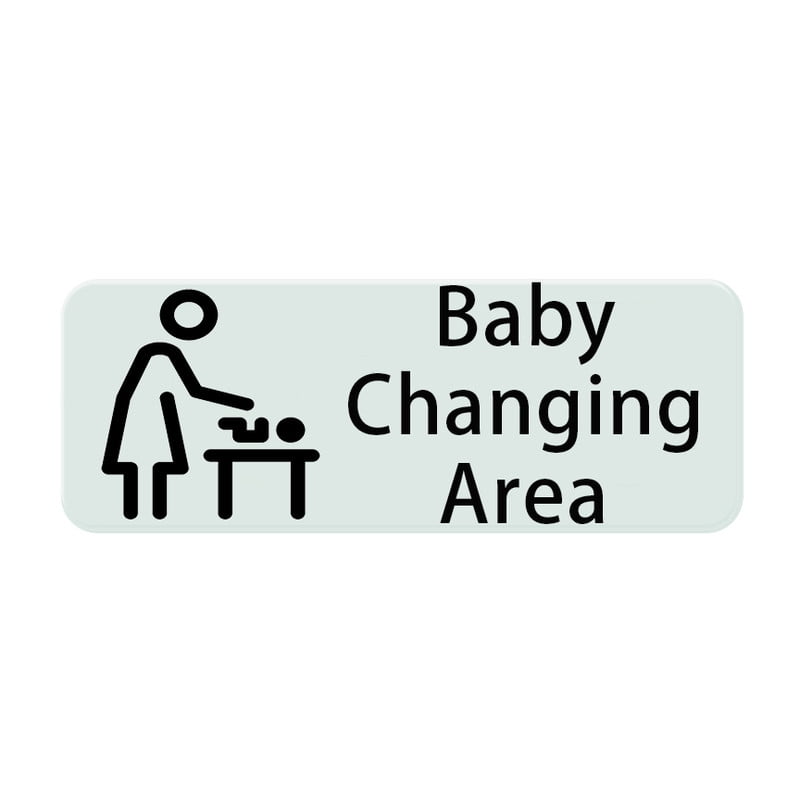 Baby Changing Area Sign: Easy to Mount Informative Plastic Sign with ...