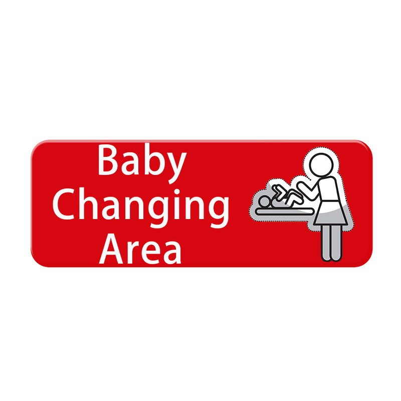 Baby Changing Area Sign Restroom Sign for Business - Bathroom Sign with ...