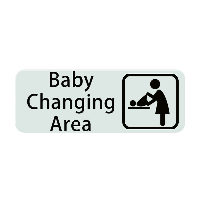 Baby Changing Area Sign Restroom Sign for Business - Bathroom Sign with ...