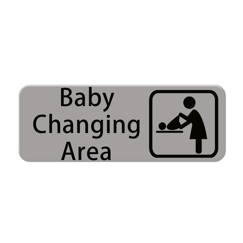 Baby Changing Area Sign Restroom Sign for Business - Bathroom Sign with Double Sided Tape to ...