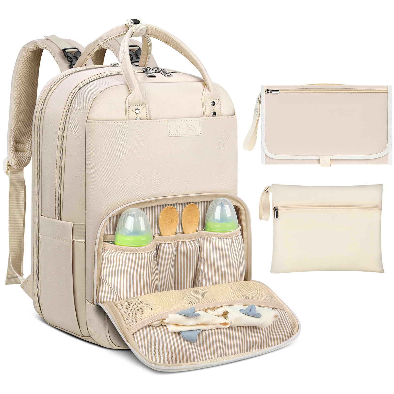 Diaper Bag Backpack Portable Waterproof Multifunction Baby Diaper Bag ...