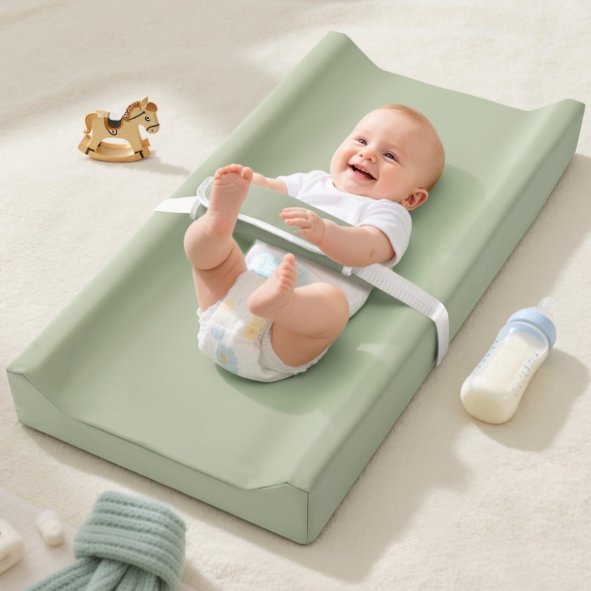 Baby Changing Pad, Caveen Infant Changing Mat with Waterproof & Wipe ...