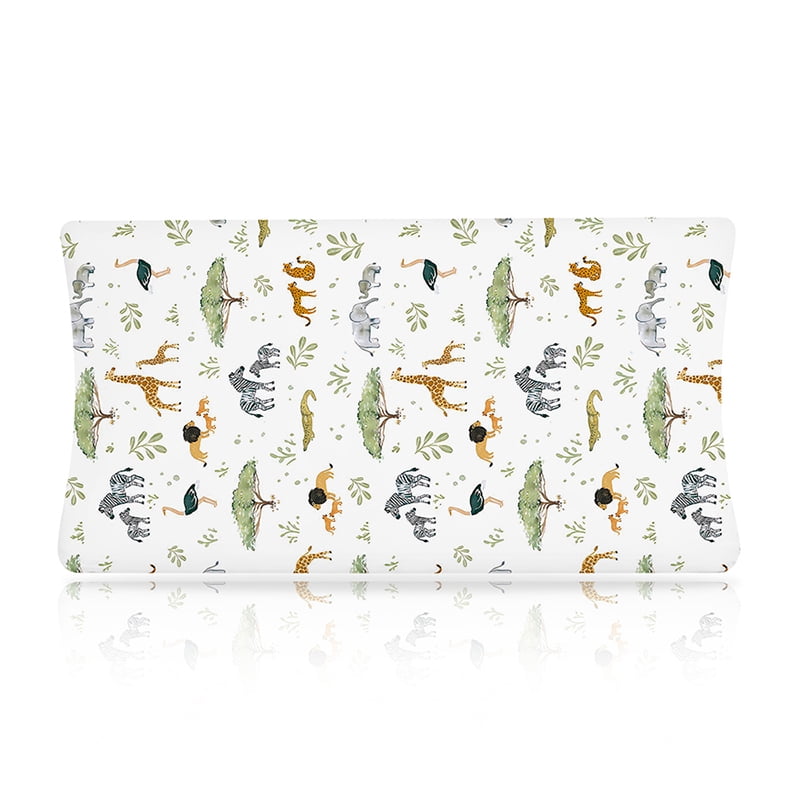 Baby Changing Pad Covers Soft Washable Floral Animal Printing Baby ...