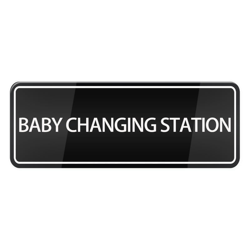 Baby Changing Station Sign For House Door,3 X 10 Inches Acrylic For ...
