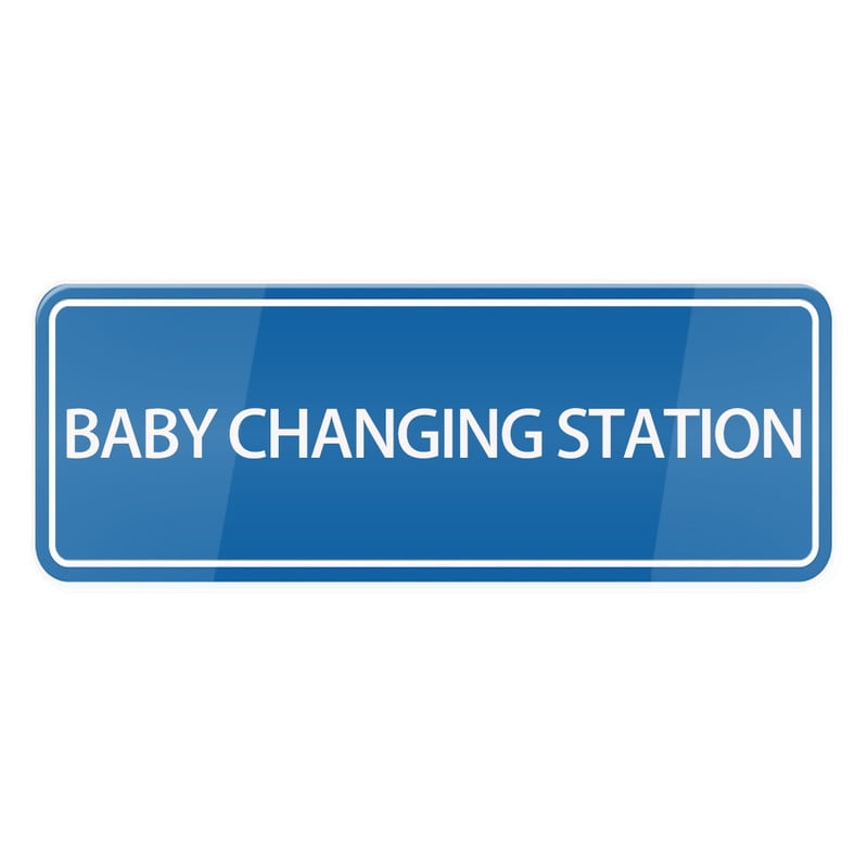 Baby Changing Station Sign For House Door, Plastic Self-Adhesive Signs ...