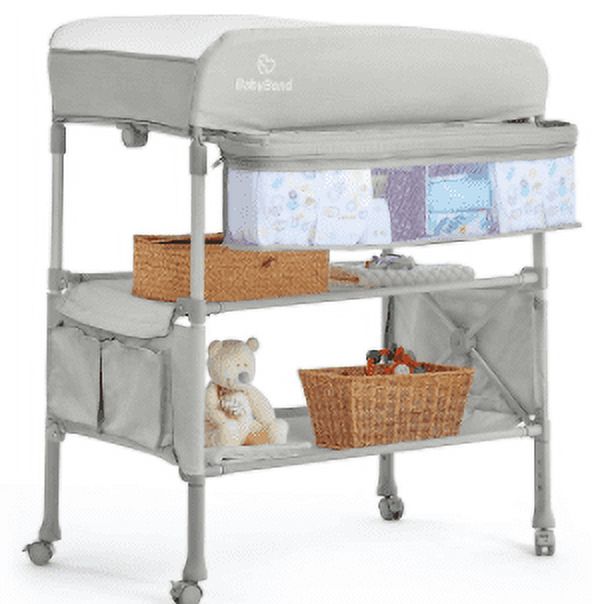 Baby Changing Table for Newborn, Portable Waterproof Adjustable Height ...
