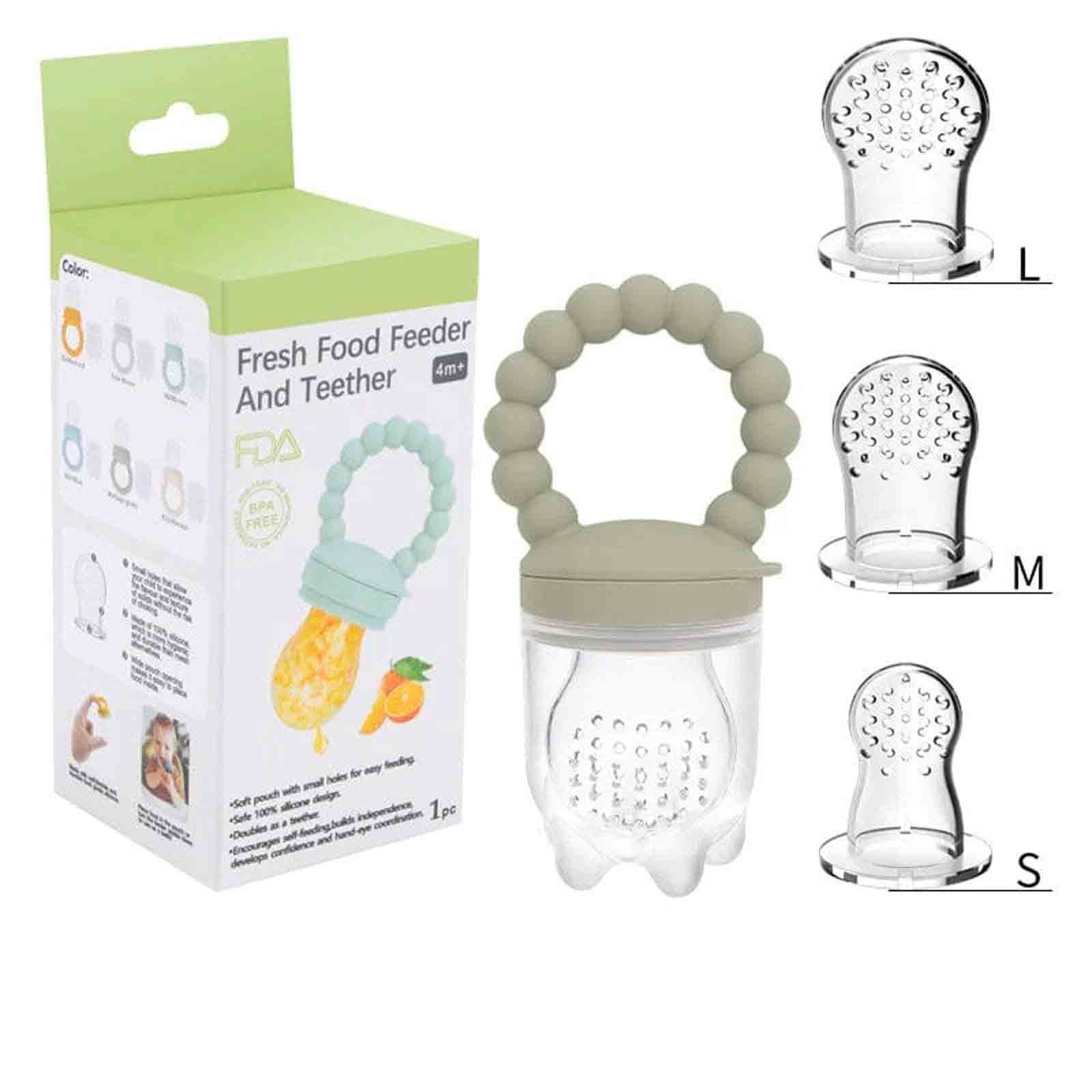 Baby Chewing Pacifier - Baby Food Grade Bites Fruit Eating Chewing Bag ...