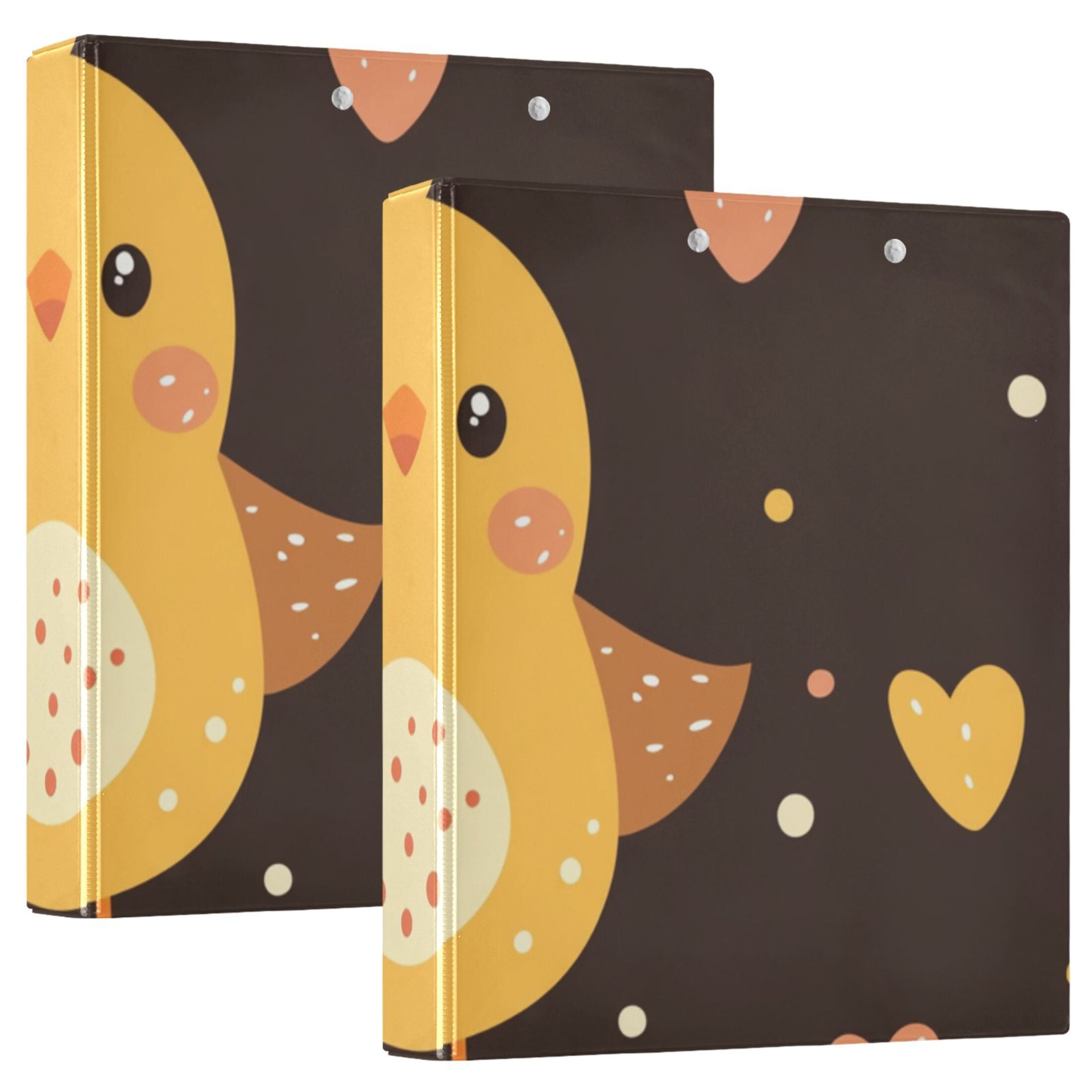 Baby Chick 3 Ring Binders 1.5 inch Hardcover File Folders with Interior ...