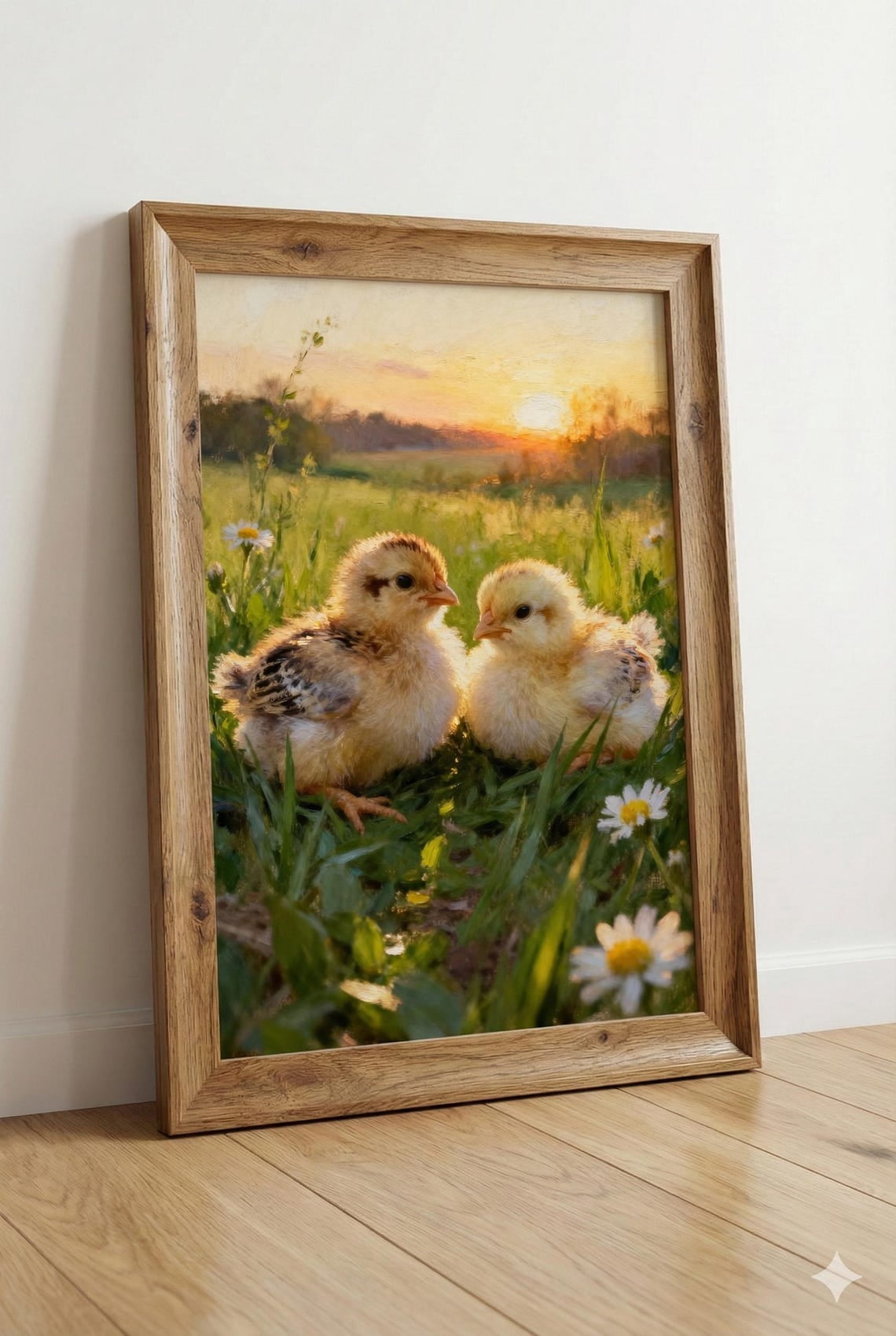 Baby Chick Pair Spring Farm Wall Art Poster Unframed Paper Print ...