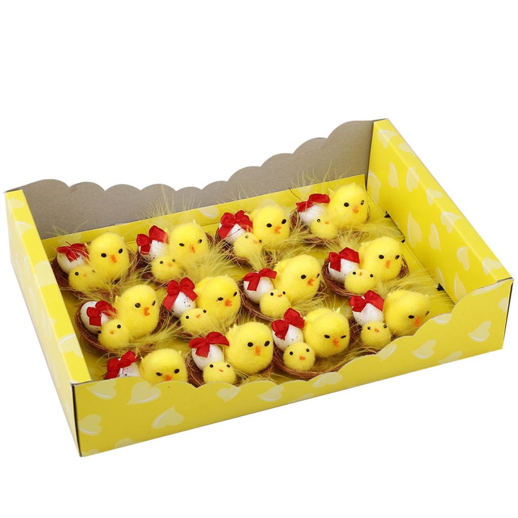 Baby Chicken Stuffed Simulation Chicken Toy Chicken Model Photography ...