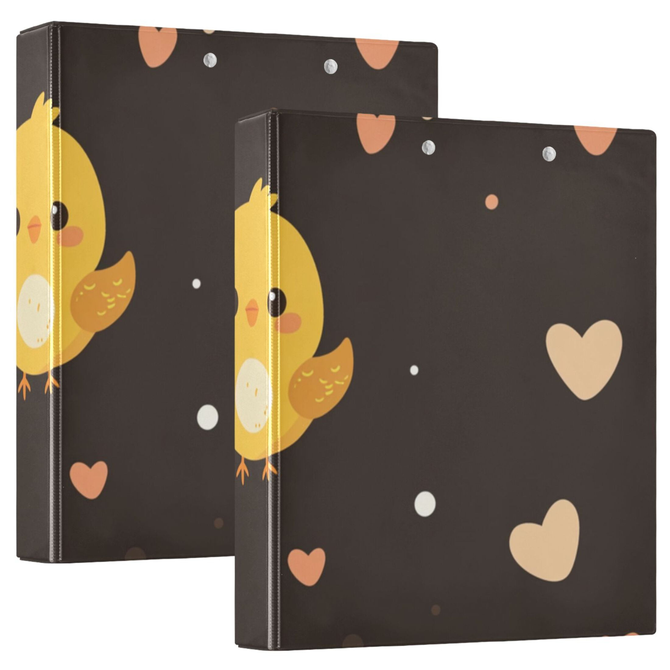 Baby Chicks 3 Ring Binders 1.5 inch Hardcover File Folders with ...