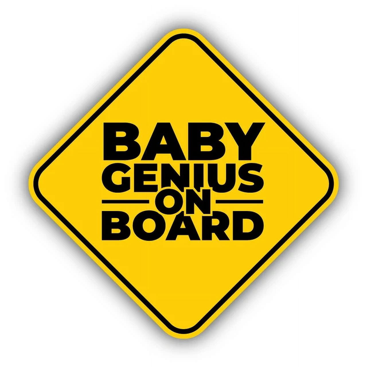 Baby Child Genius On Board Sticker Phone Decal Water Bottle Stickers ...