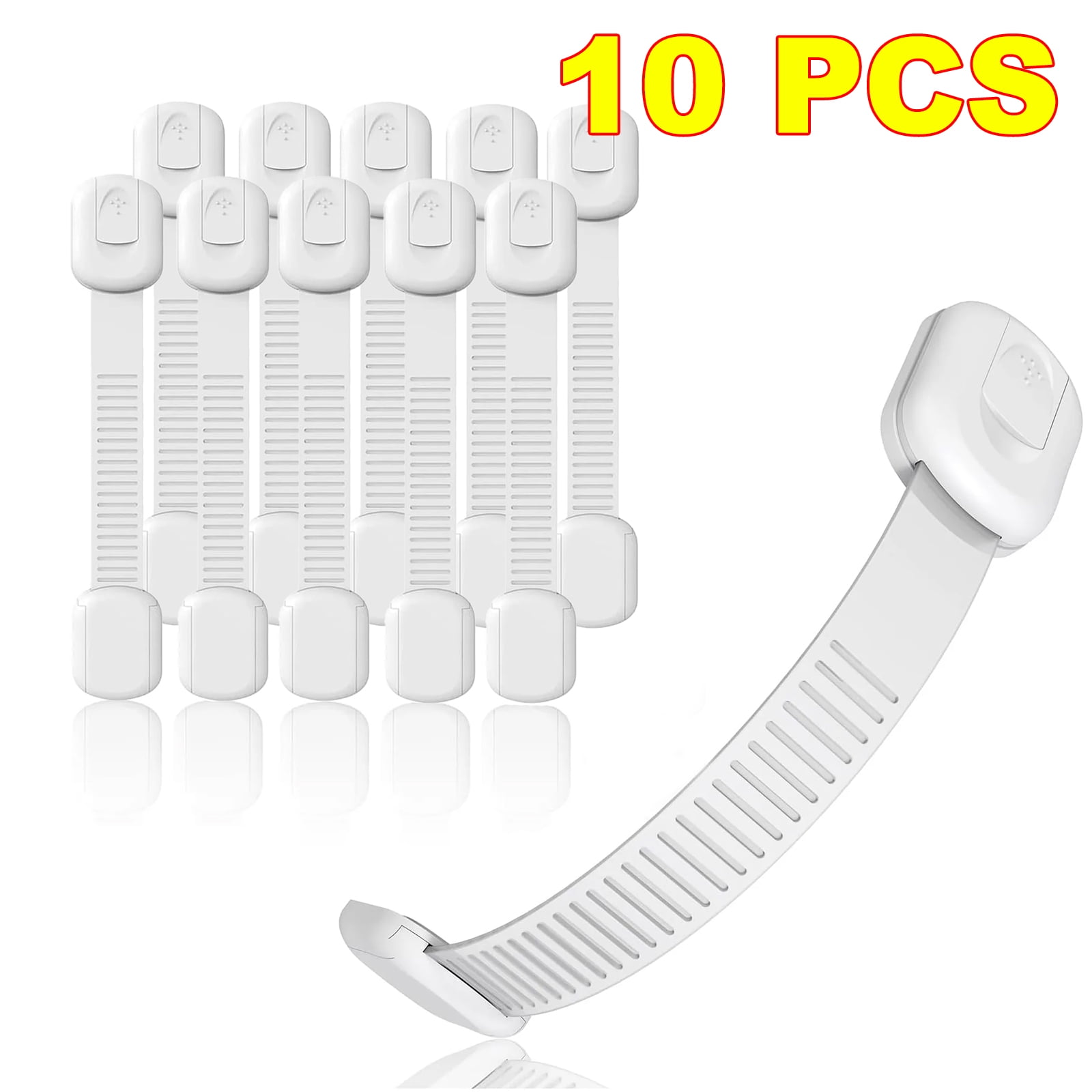 Child Safety Strap Locks - For Fridge, Cabinets, Drawers, Toilet - No ...